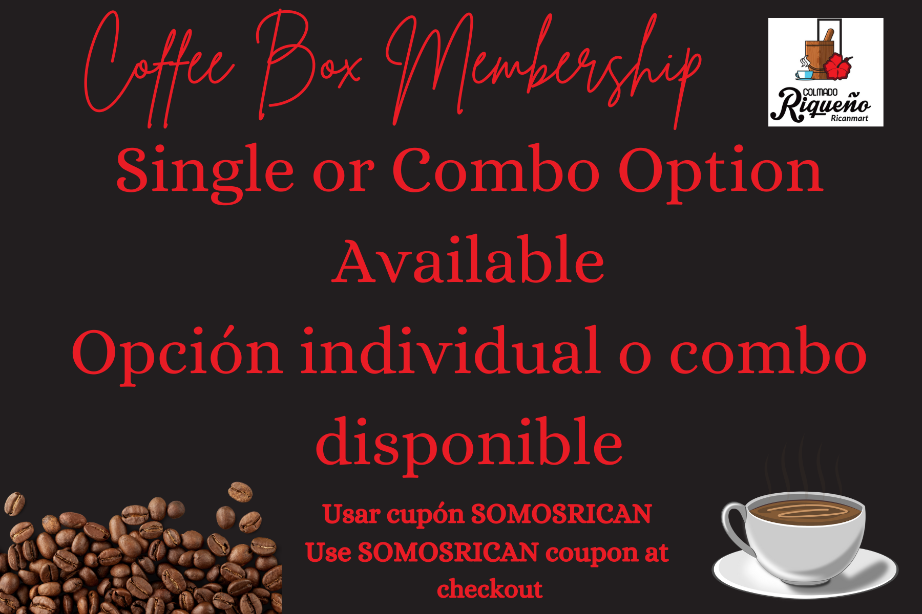 Coffee Box Membership – Colmado Riqueño Ricanmart